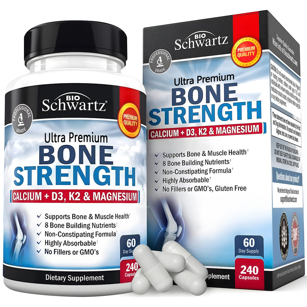 Bone strength supplement with calcium