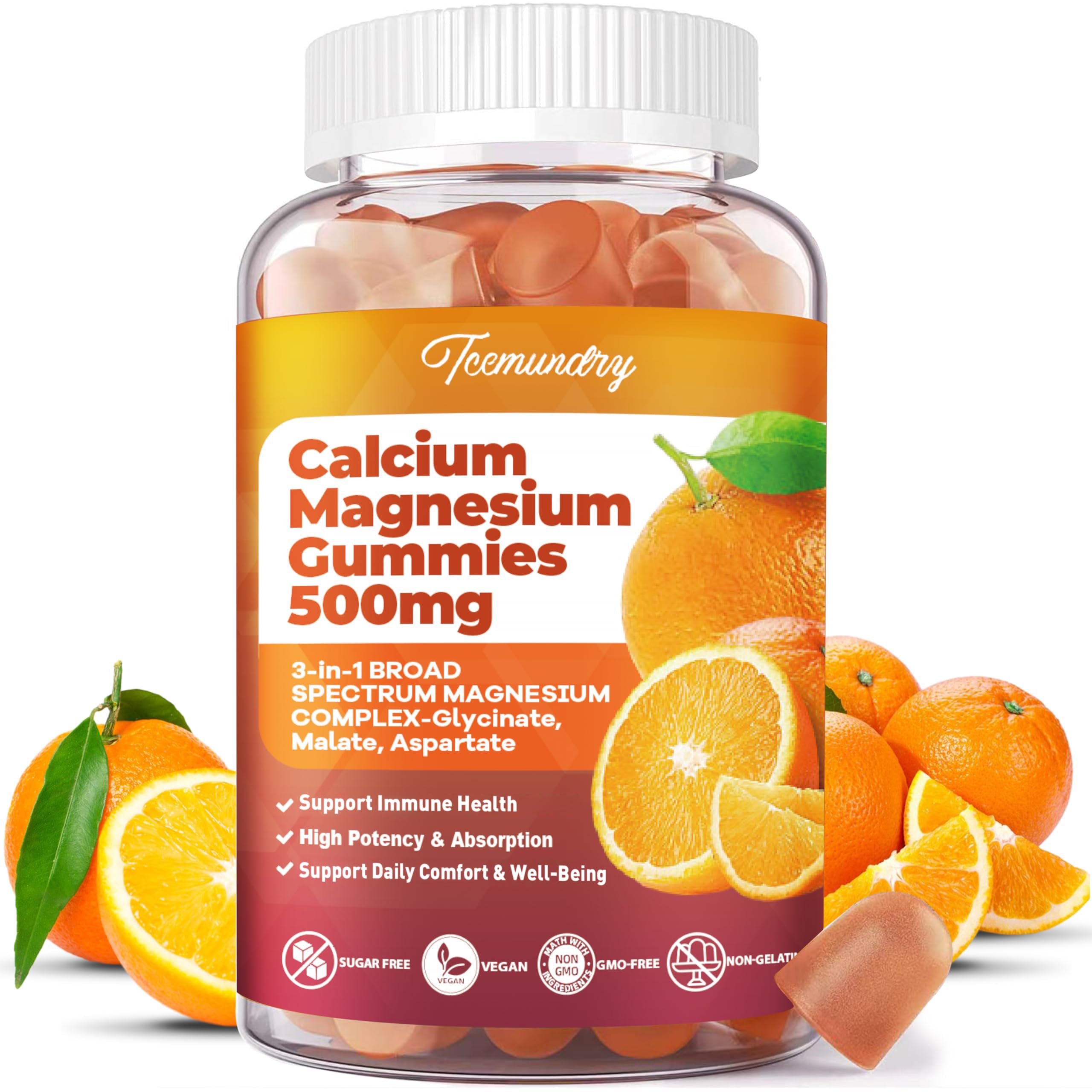 Bone strength support gummies with vitamin D3