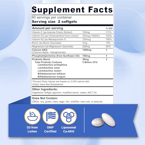 Bone strength support with calcium and magnesium