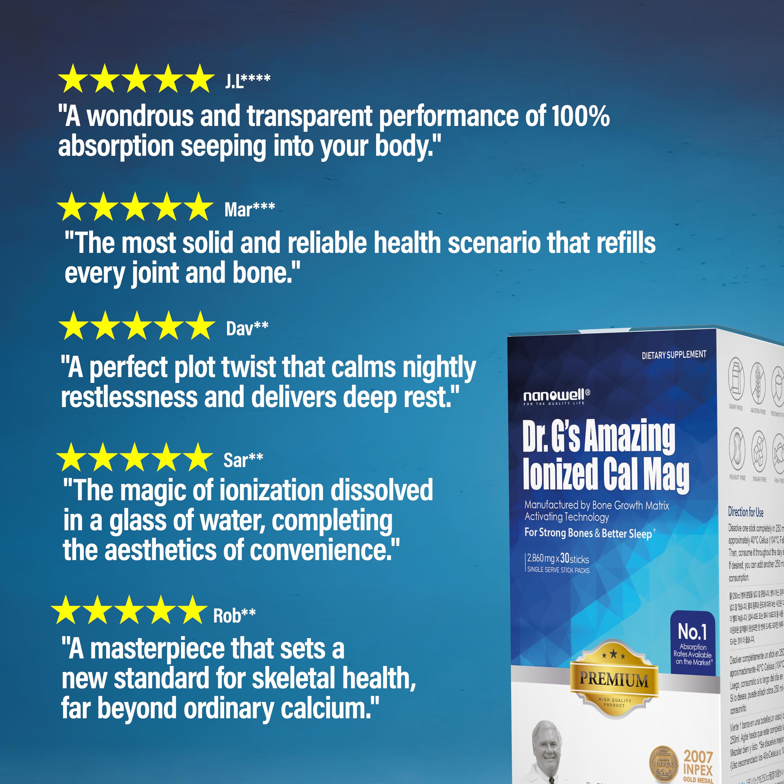 Bone strength support with calcium magnesium