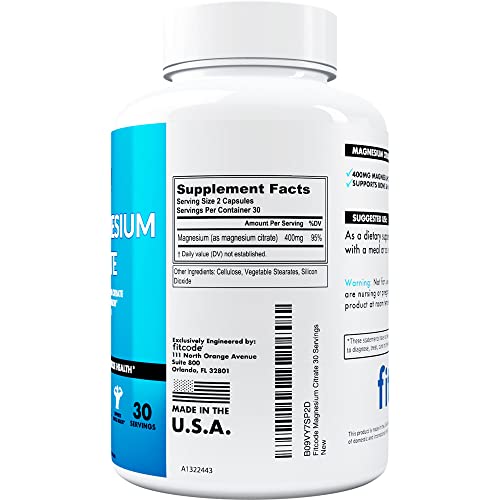 Bone strength support with magnesium citrate