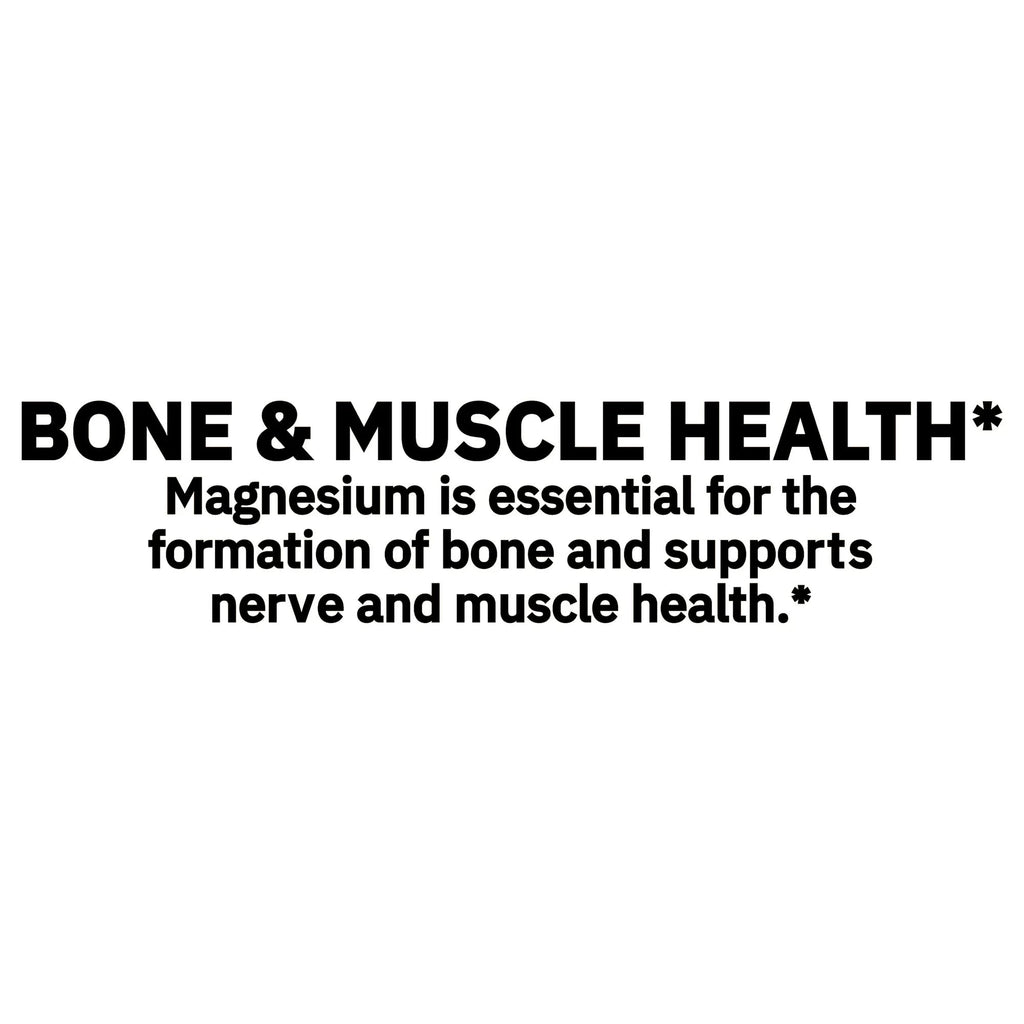 Bone strength with magnesium dietary tablets