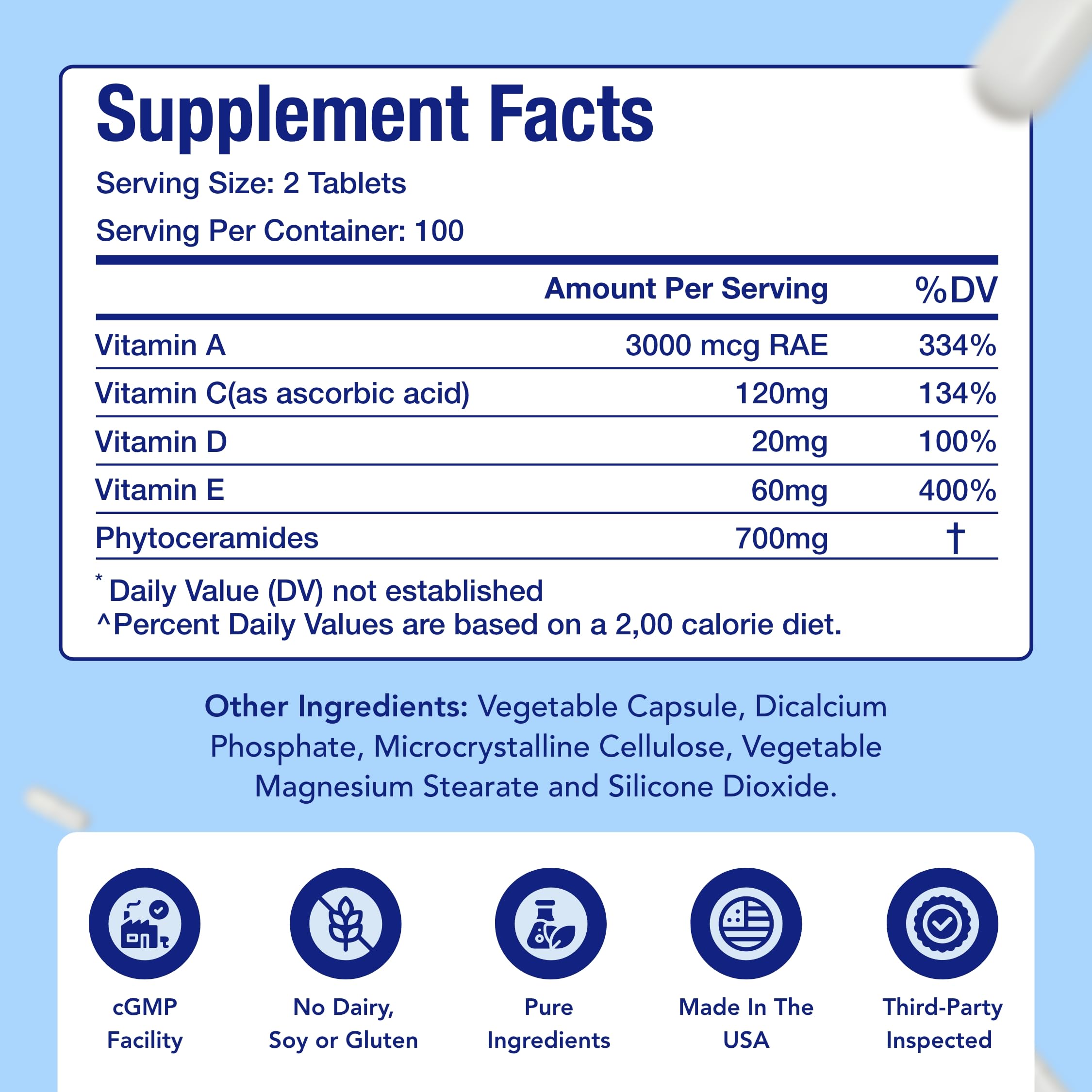 Bone support blended vitamin formula