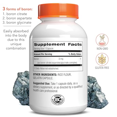 Bone support with boron citrate