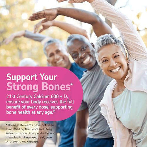 Bone support with calcium and vitamin D