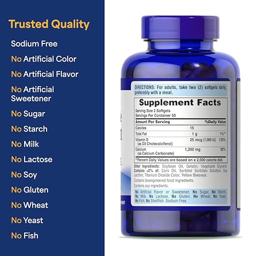 Bone support with Puritan's Pride calcium