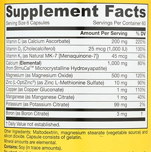 BoneUp capsules for daily calcium intake