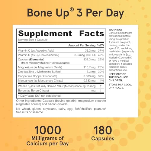 BoneUp capsules for optimal calcium levels