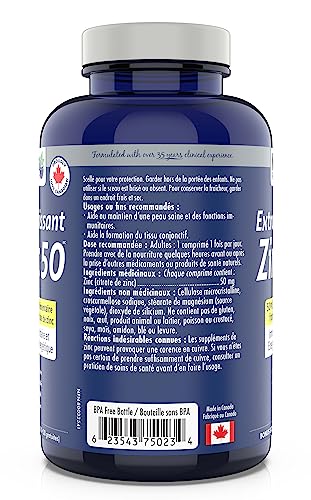 Bonus size zinc tablets offer