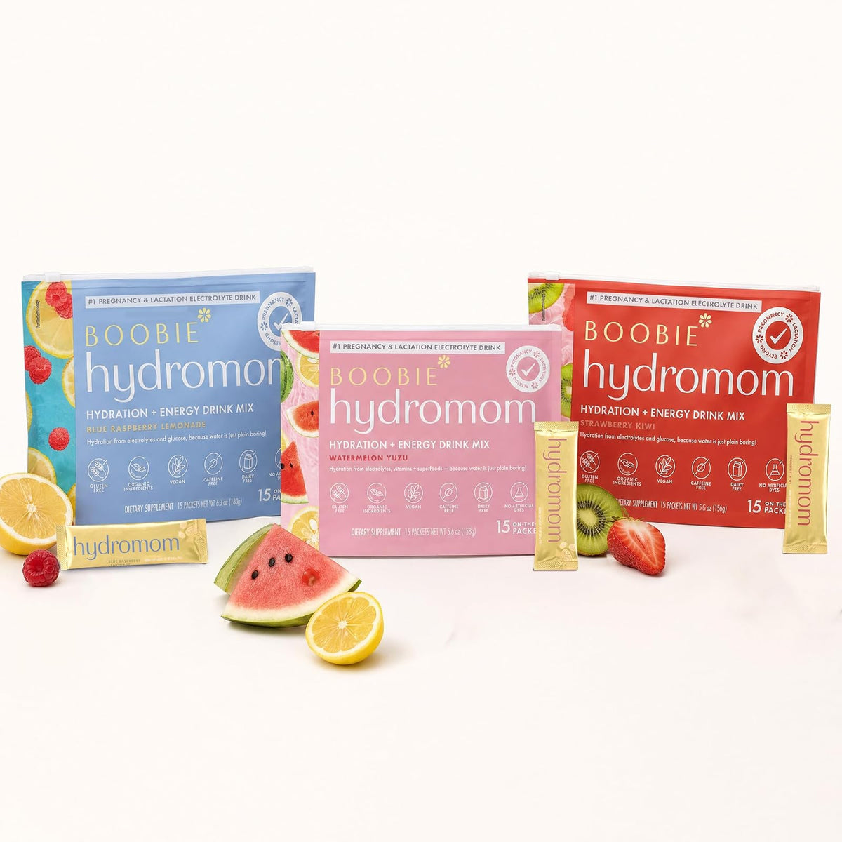 Boobie electrolyte drink mix for hydration