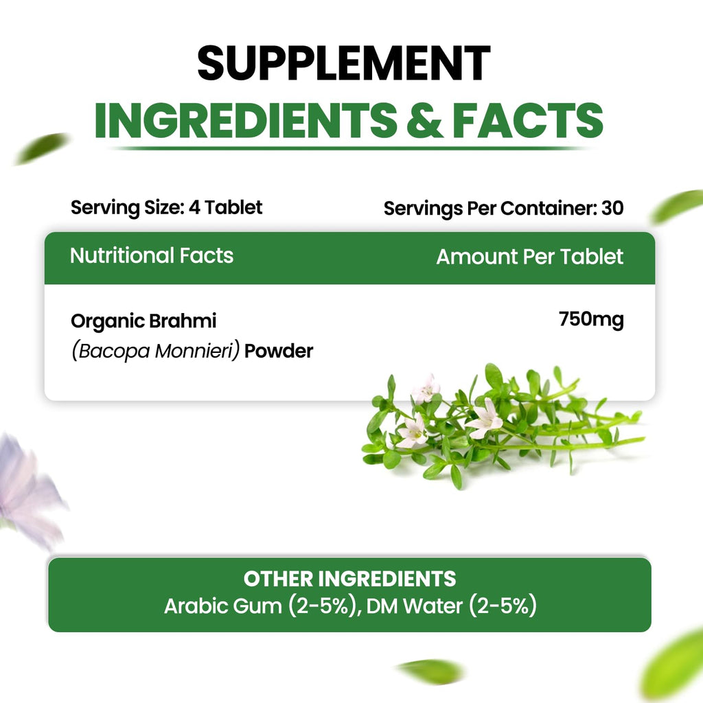 boost alertness with Brahmi tablets