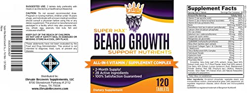 boost beard growth with vitamins