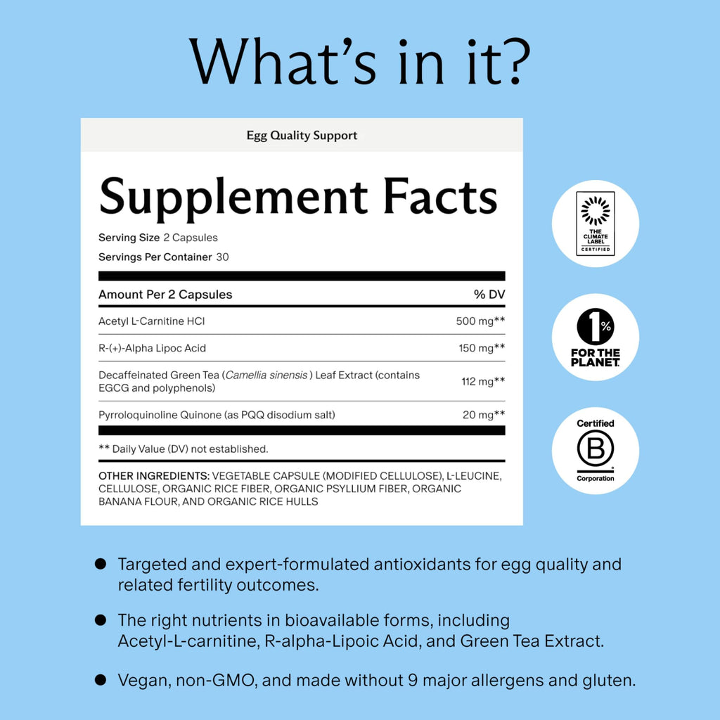 boost egg health with acetyl-l-carnitine