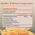 Boost endurance with Cordyceps extract