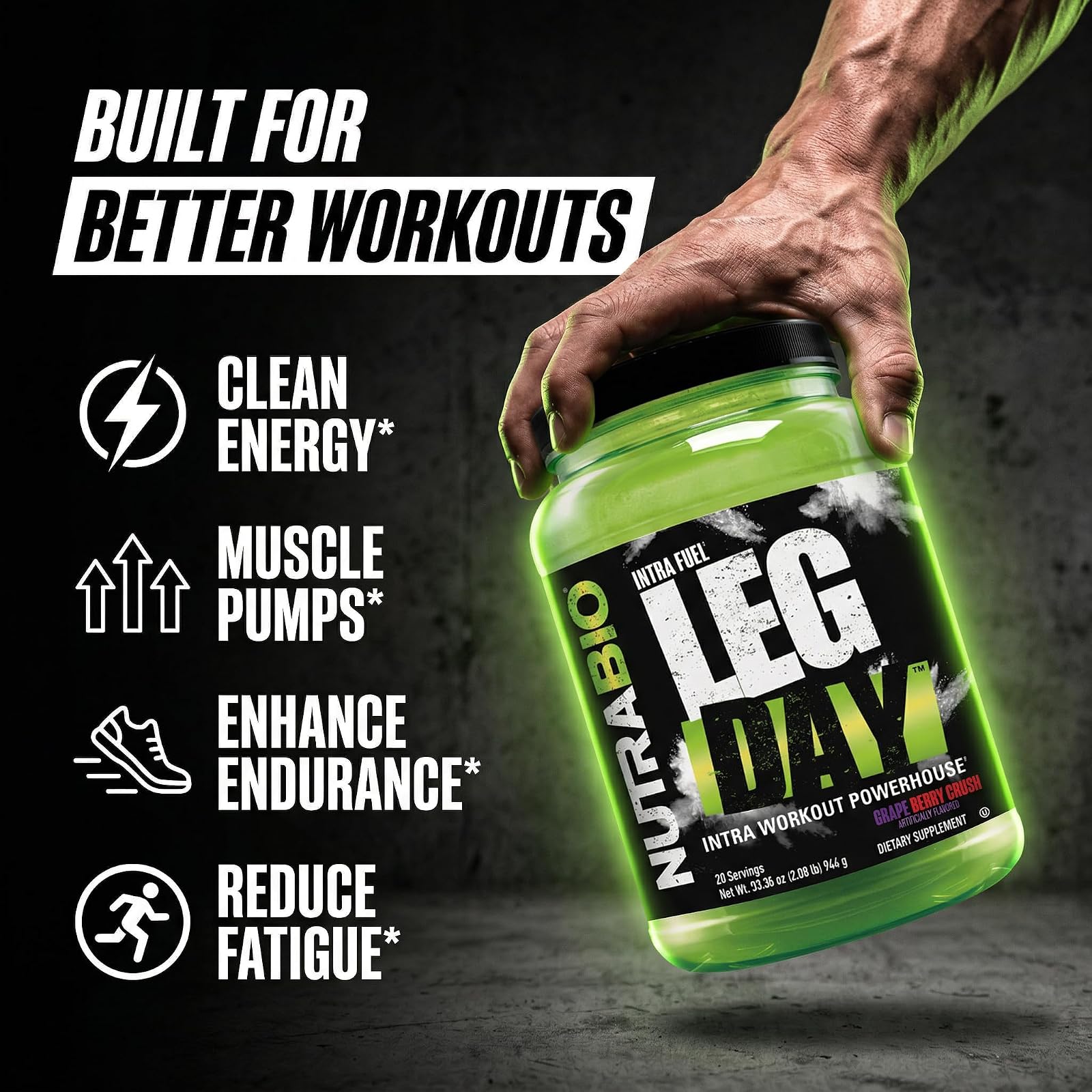 Boost endurance with NutraBio BCAA