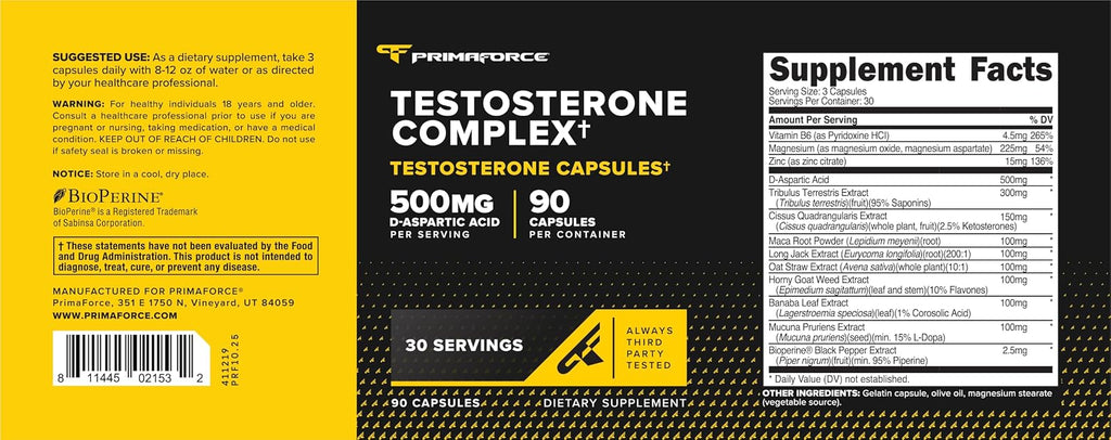 boost energy levels with testosterone complex