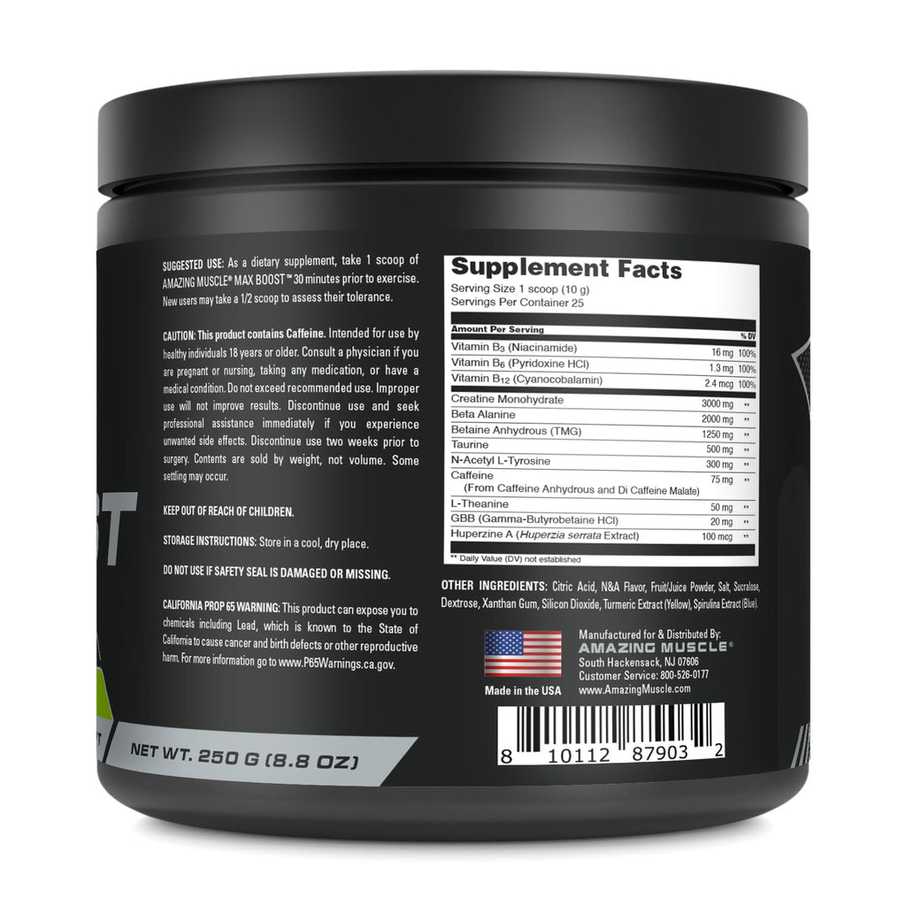 boost energy with Amazing Muscle