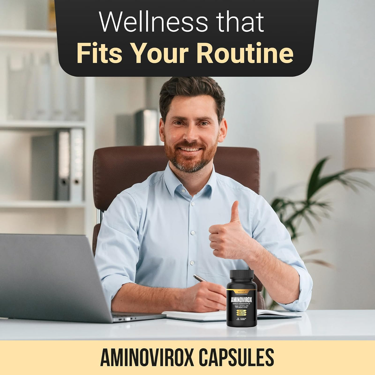 Boost energy with Aminovirox formula