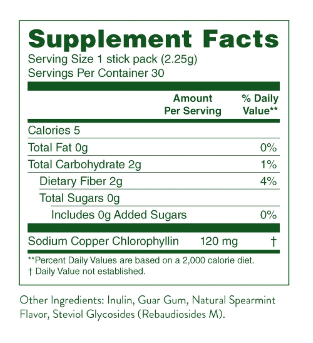boost energy with chlorophyll sticks