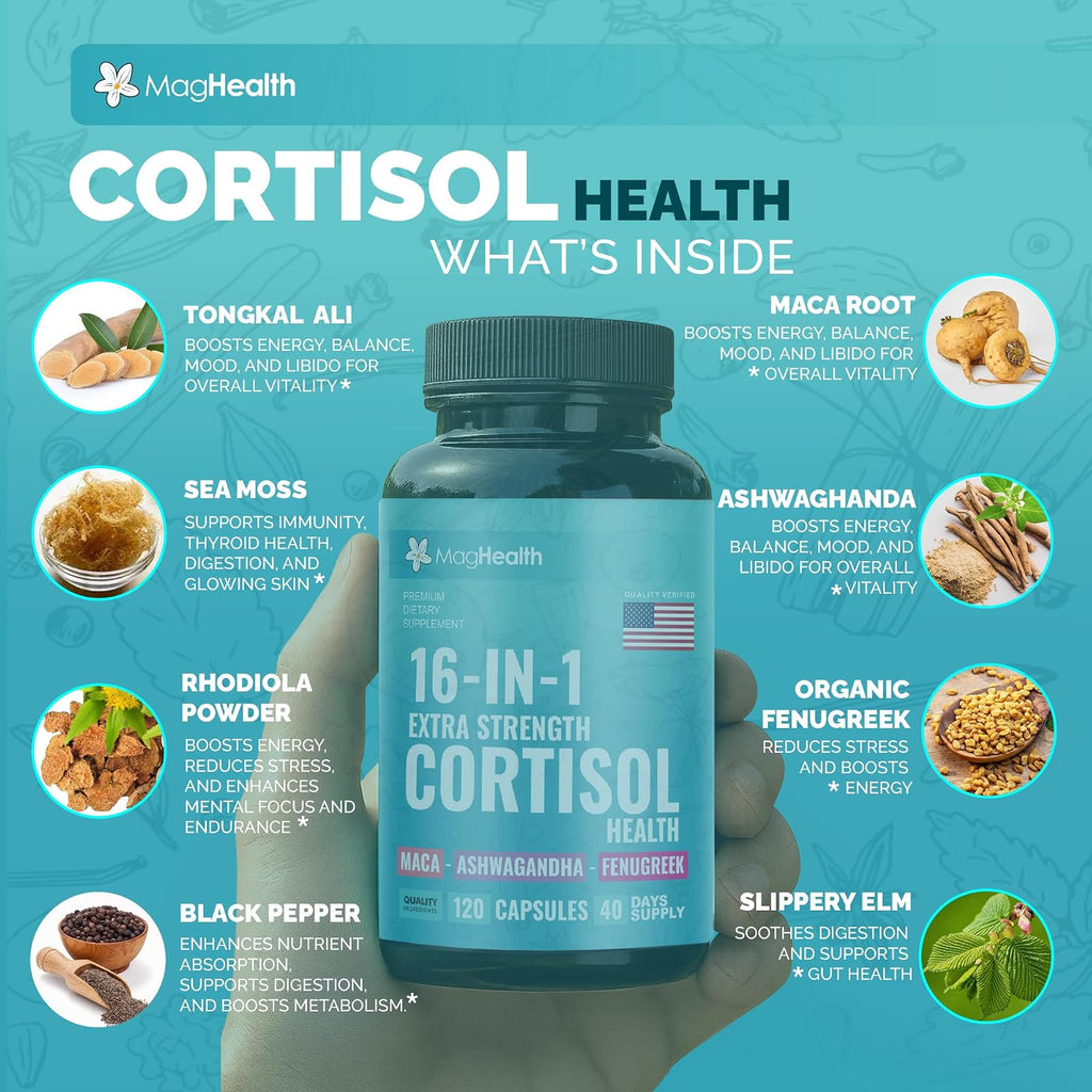 Boost energy with cortisol supplement