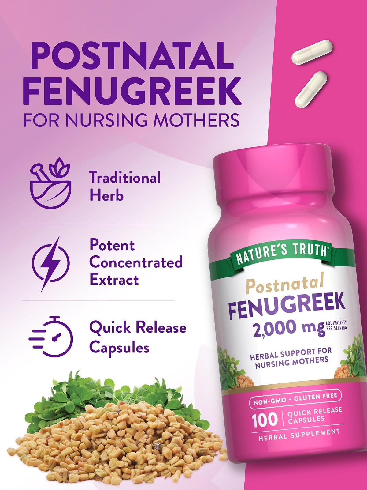boost energy with fenugreek capsules