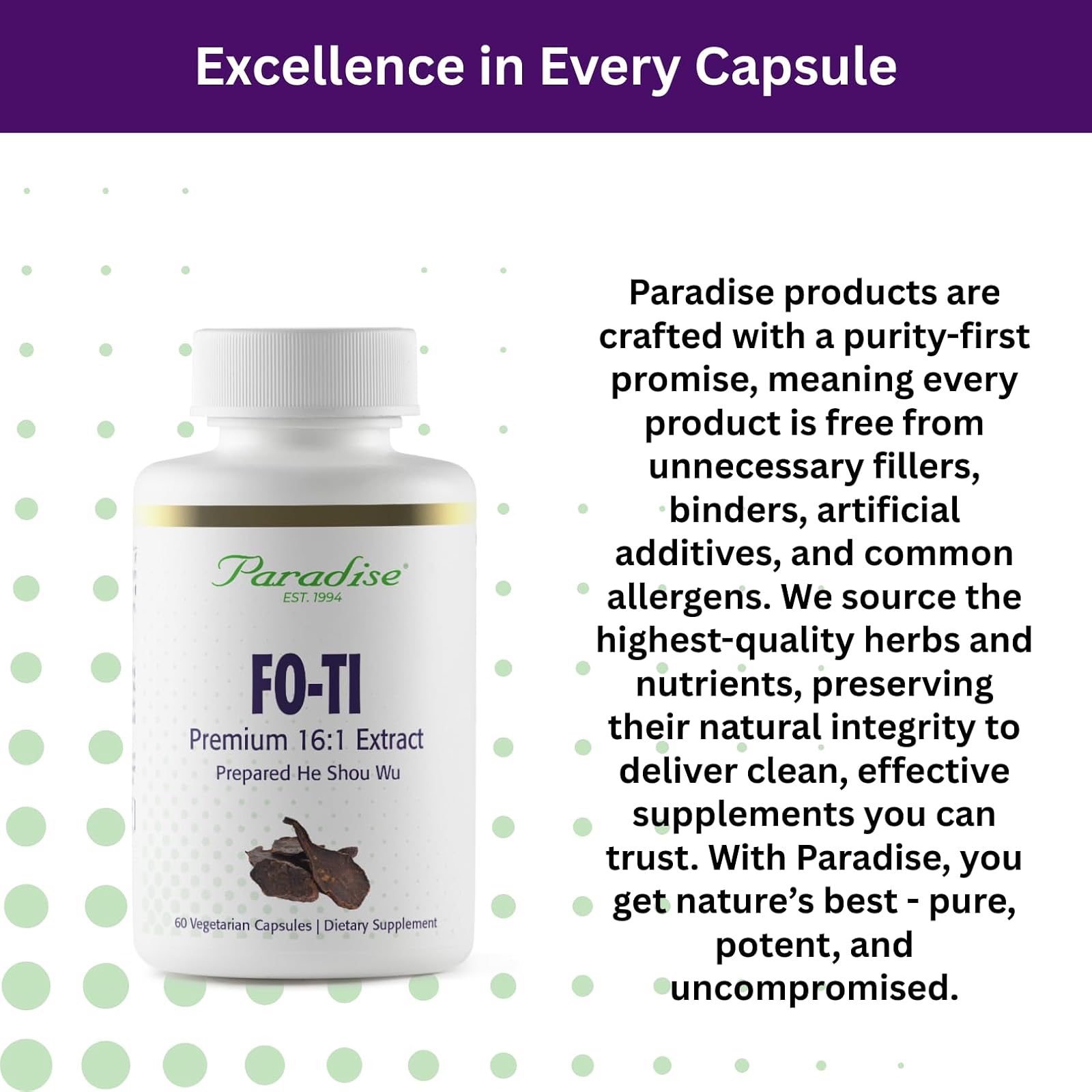 Boost energy with Fo-Ti capsules