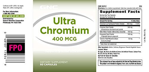 Boost energy with GNC chromium