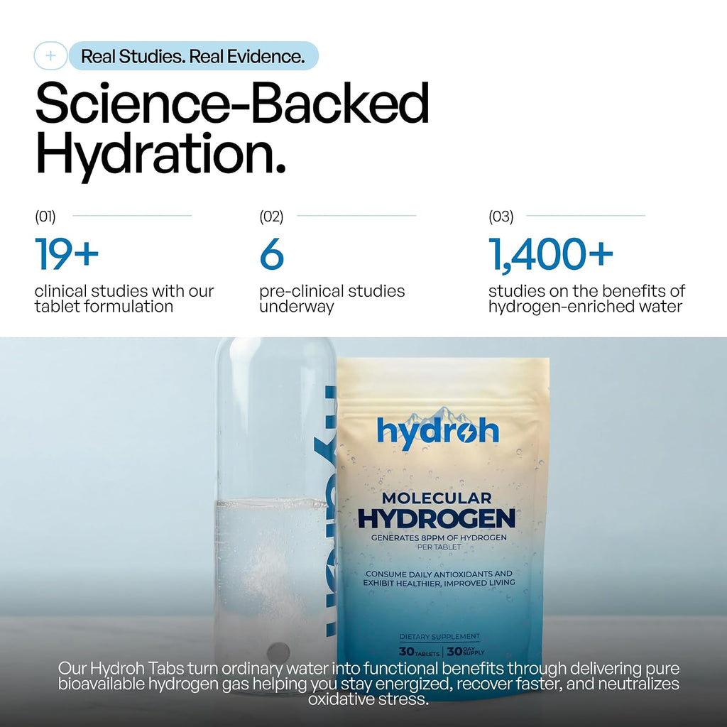 Boost energy with hydrogen tablets