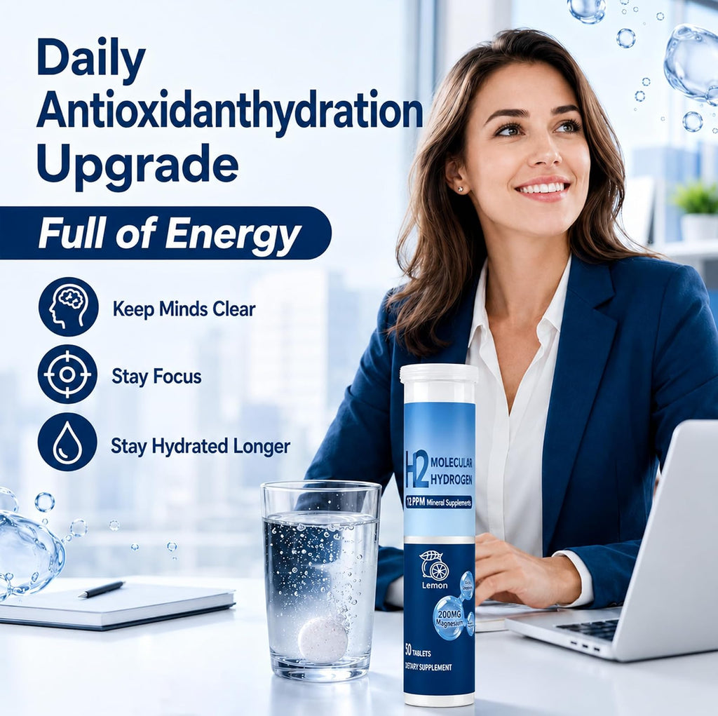 Boost energy with hydrogen water