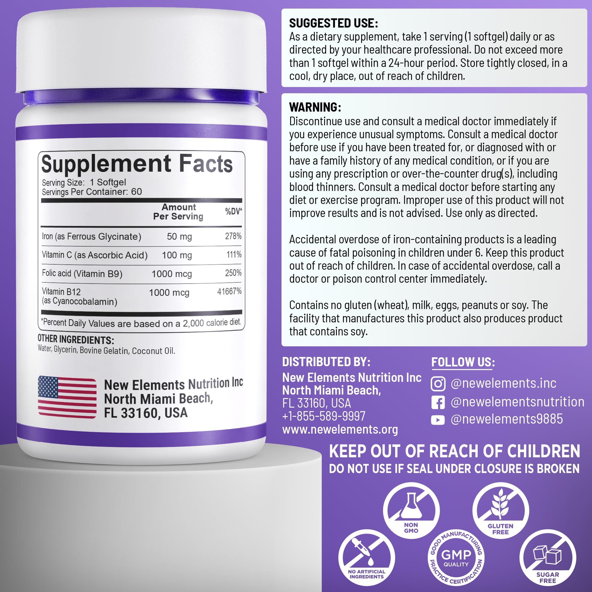 boost energy with iron and B12