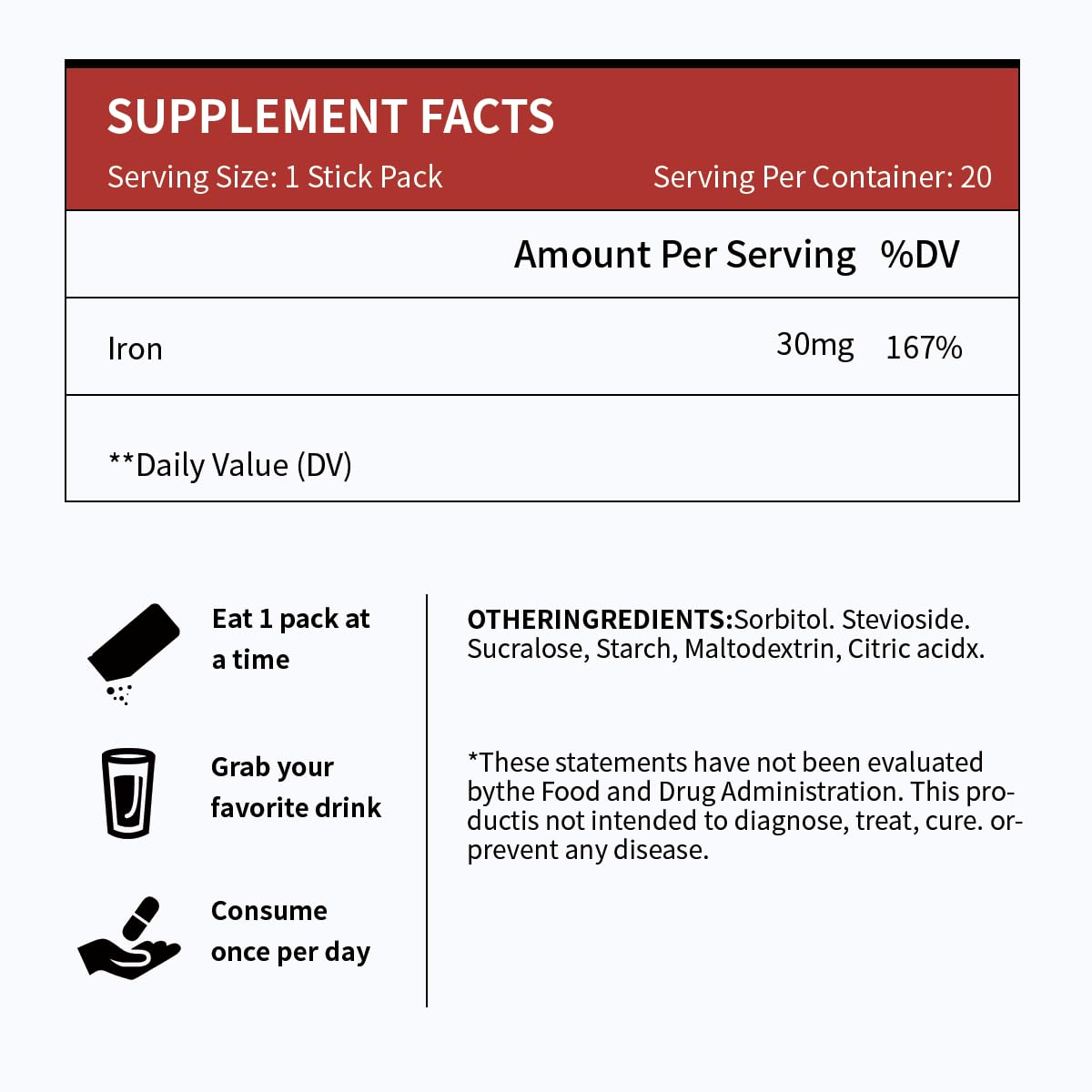 boost energy with iron supplement