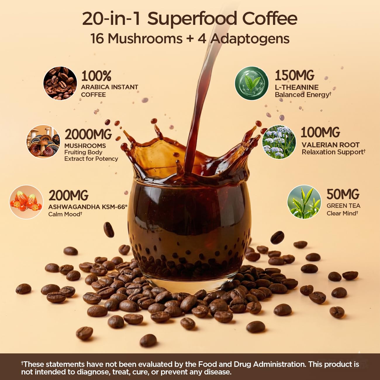 Boost energy with mushroom coffee