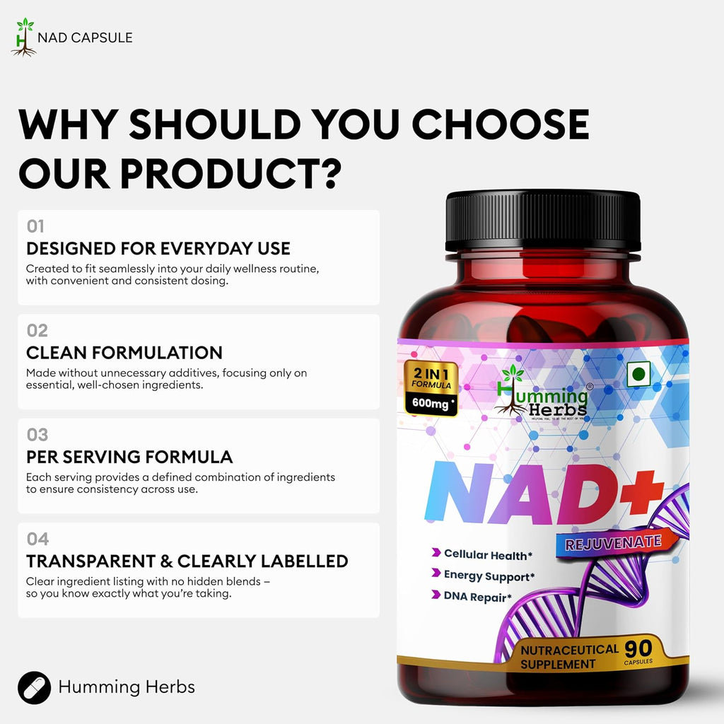 Boost energy with NAD+ capsules