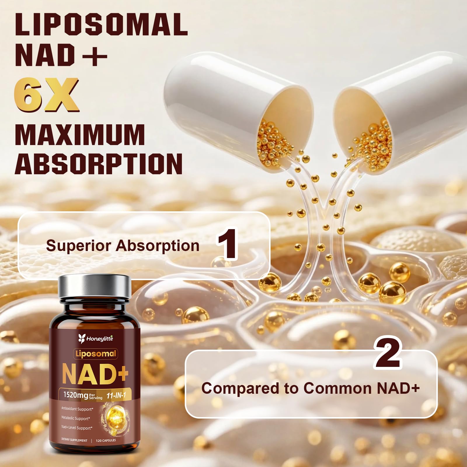 Boost energy with NAD+ Resveratrol