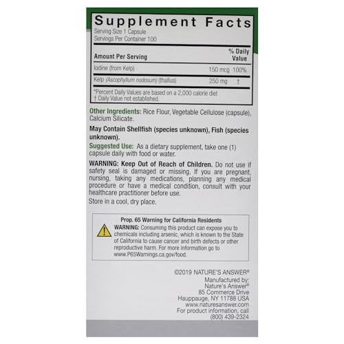 boost energy with Nature's Answer kelp