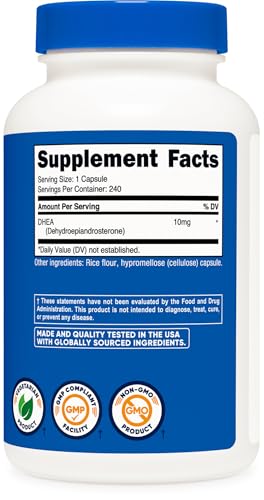 Boost energy with Nutricost DHEA