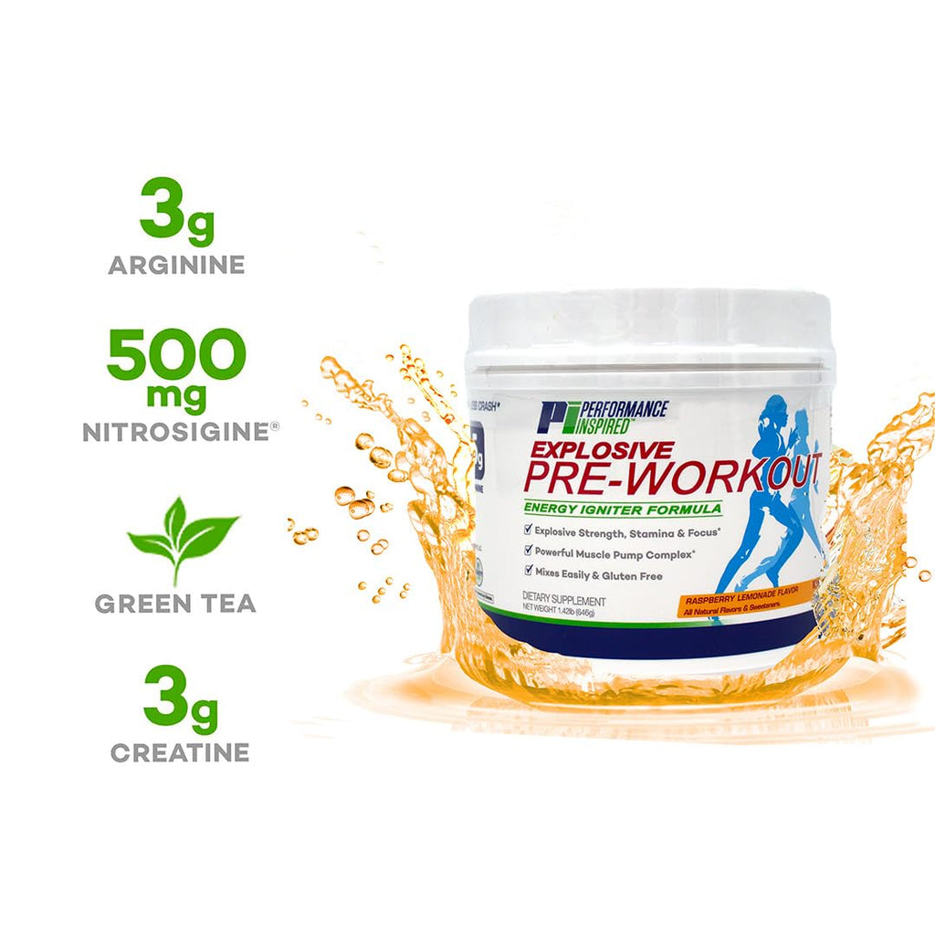Boost energy with pre-workout supplement