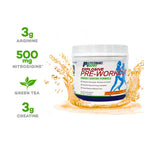 Boost energy with pre-workout supplement