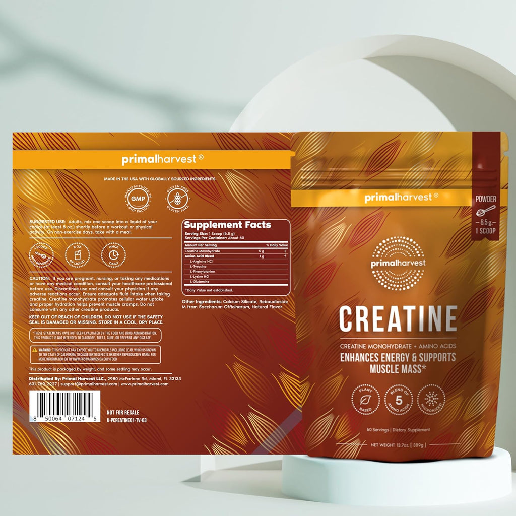 boost energy with Primal Harvest creatine