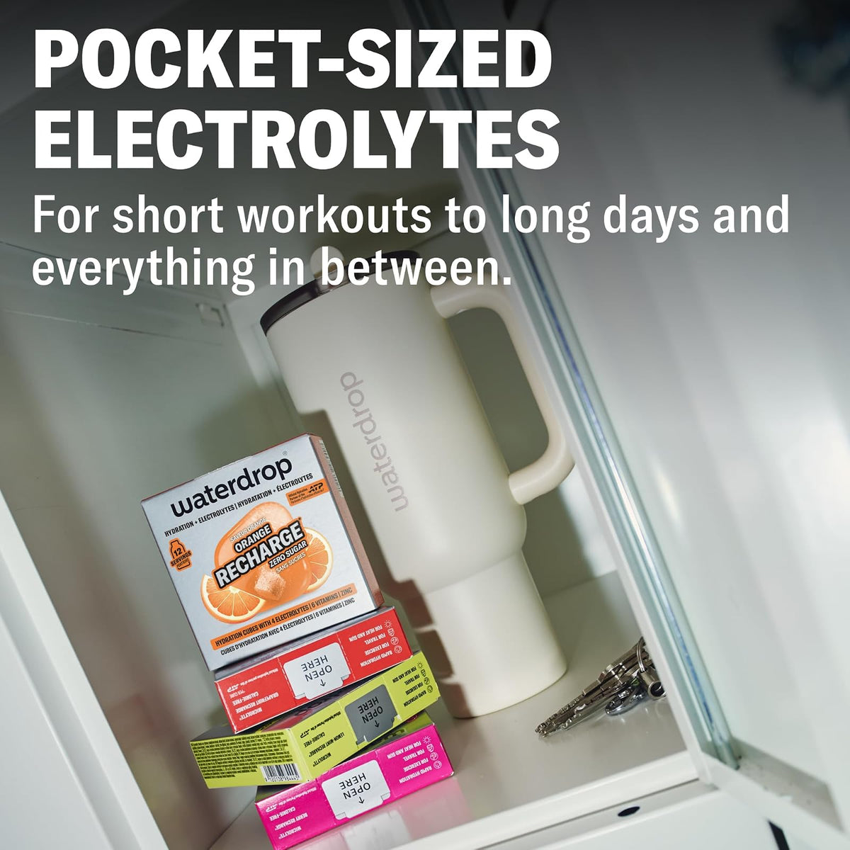 boost energy with Waterdrop electrolyte drops