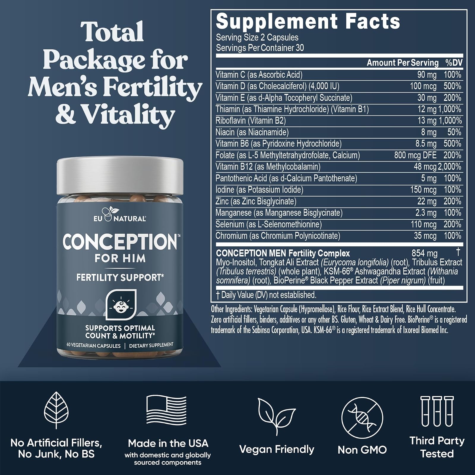 Boost fertility with Conception vitamins