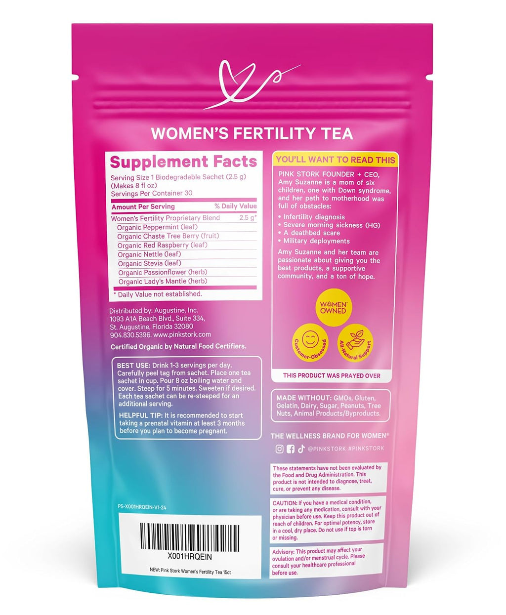 Boost fertility with Pink Stork tea