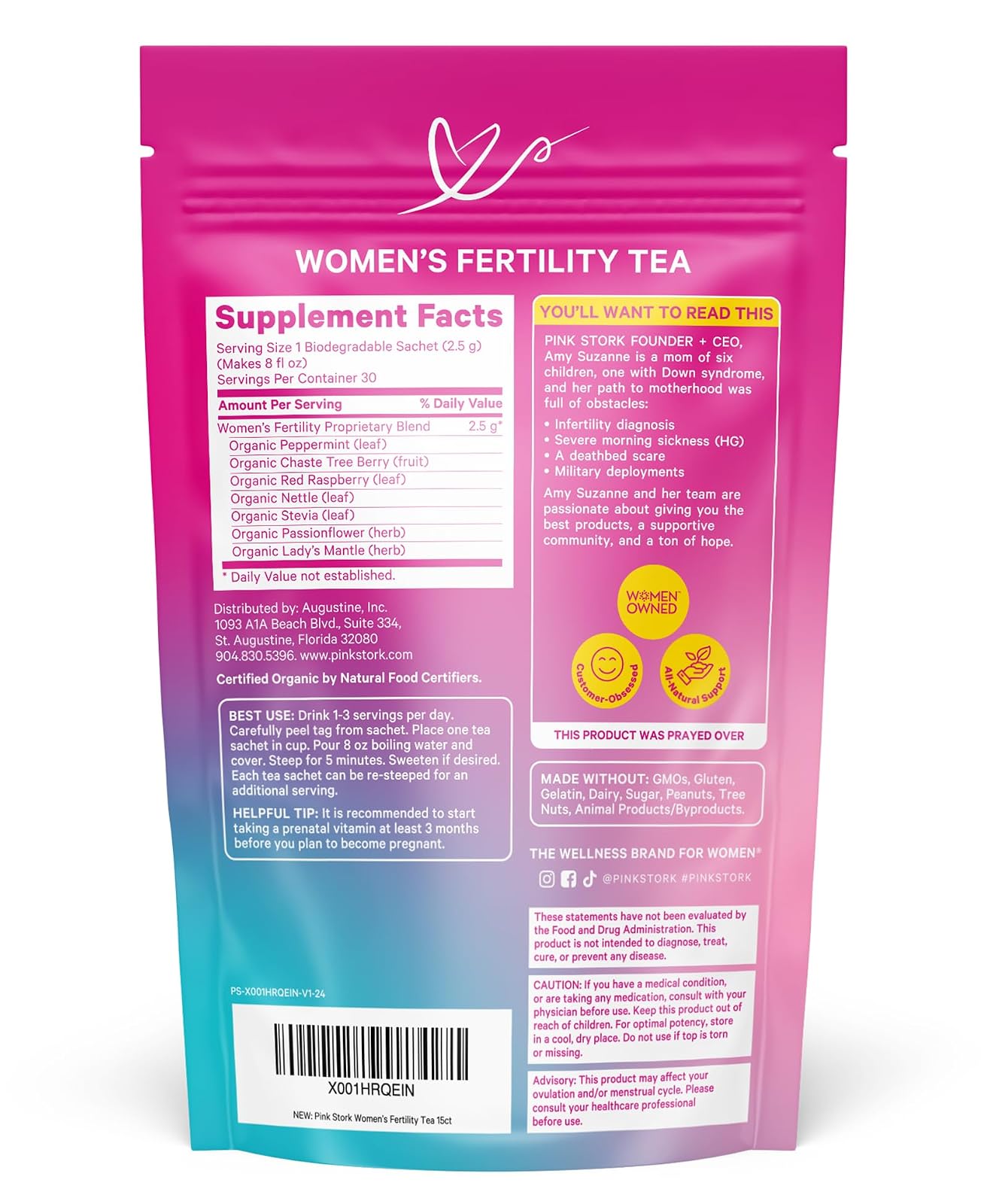 Boost fertility with Pink Stork tea