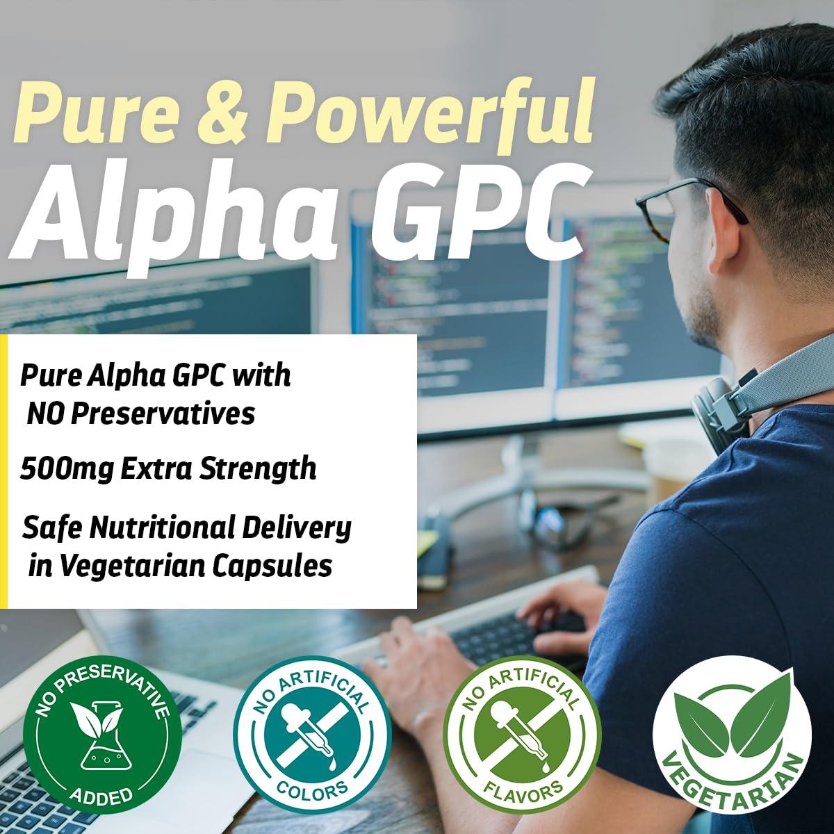 Boost focus with Alpha GPC vitamins