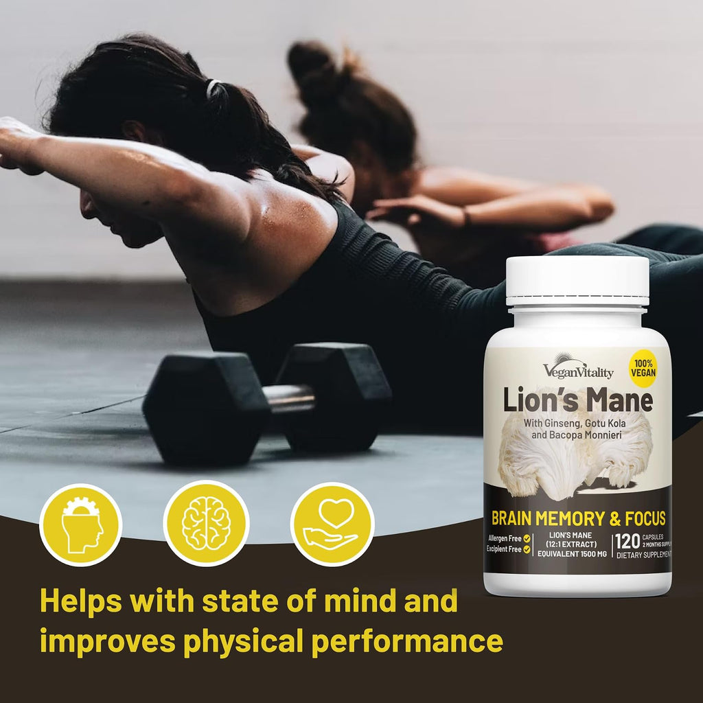 Boost focus with Lions Mane capsules