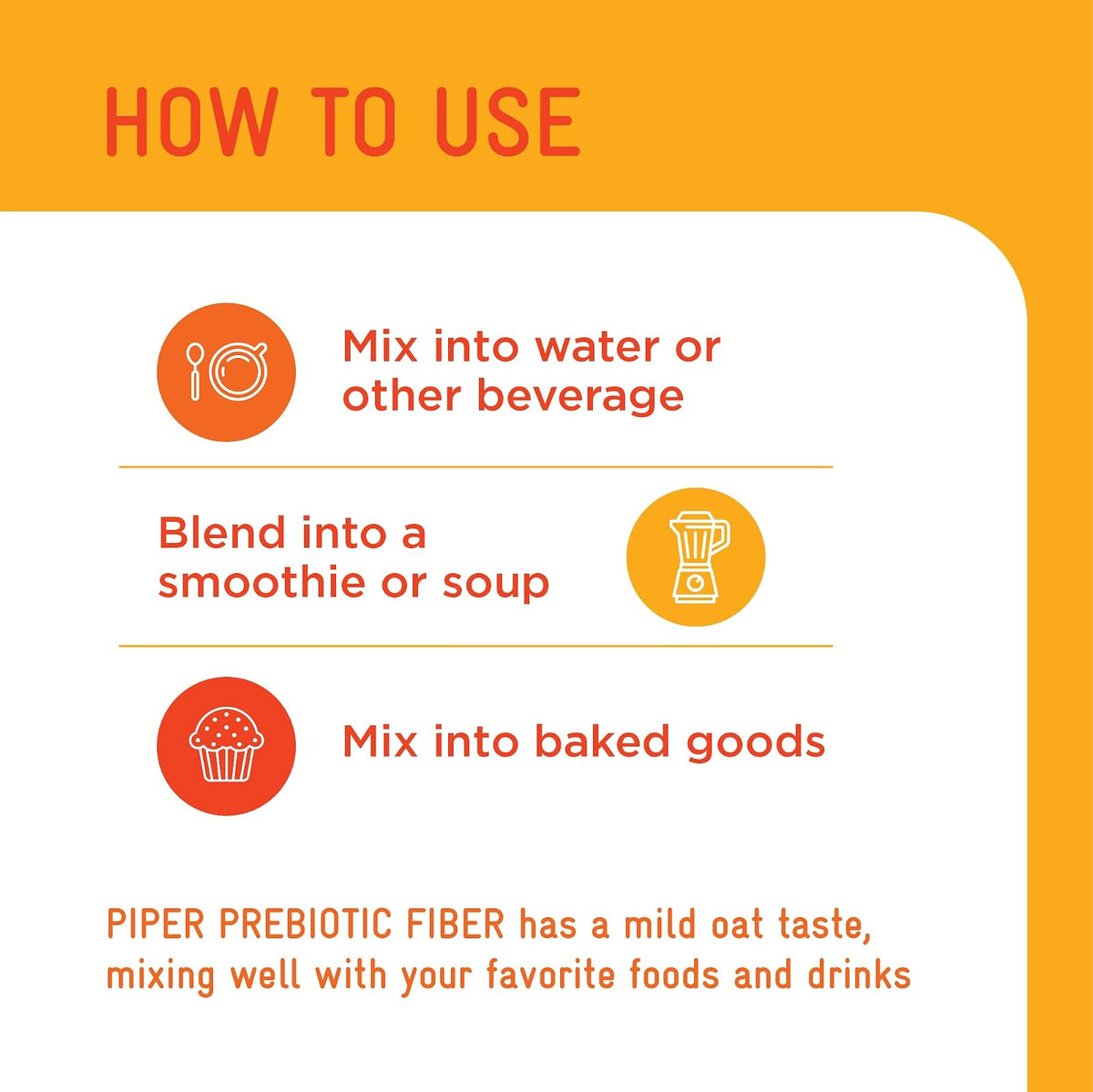 Boost gut health with prebiotic fiber