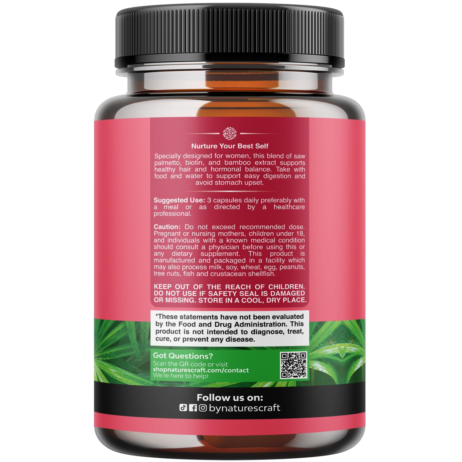 boost hair vitality with saw palmetto