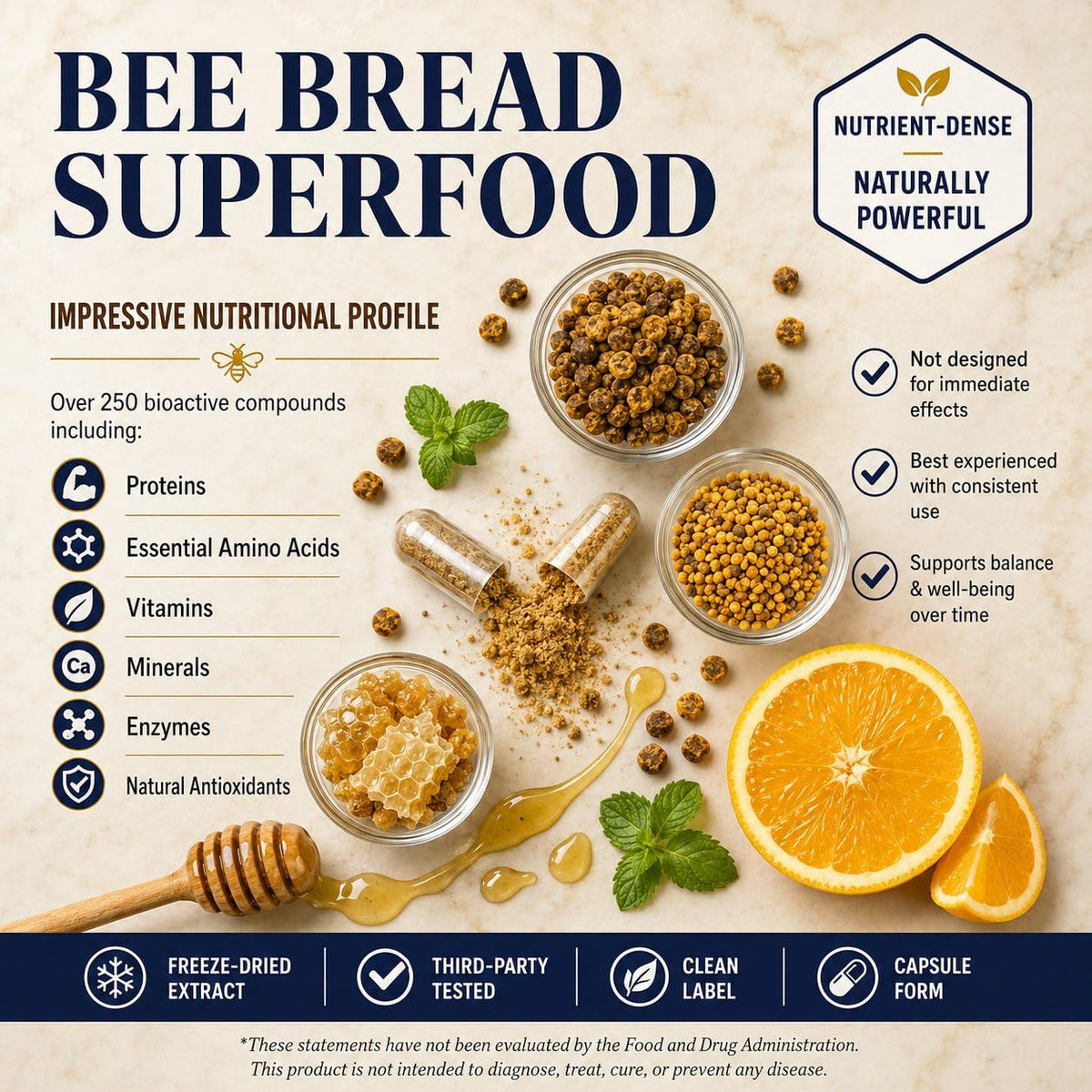 Boost immune system with bee bread