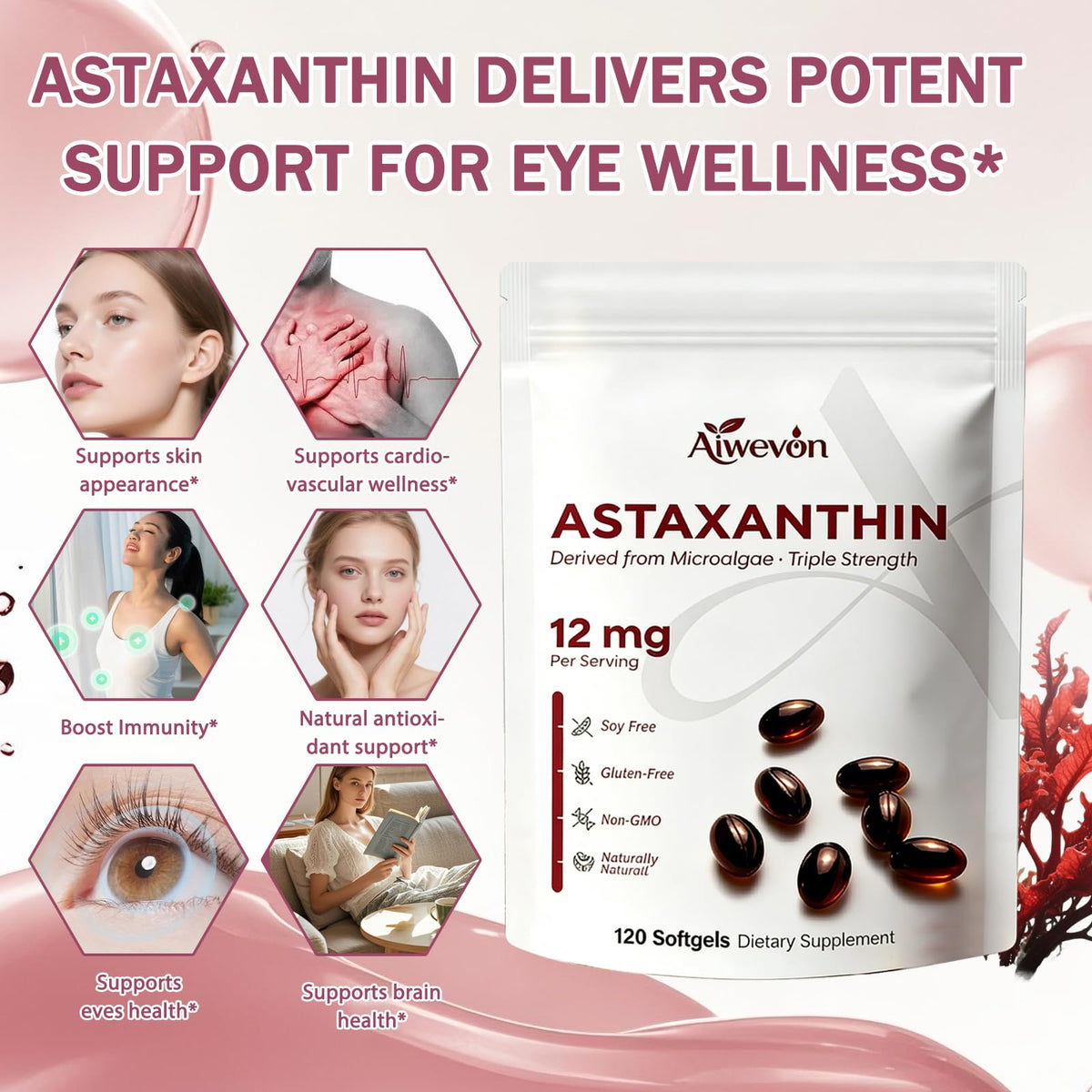 Boost immunity with Astaxanthin softgels