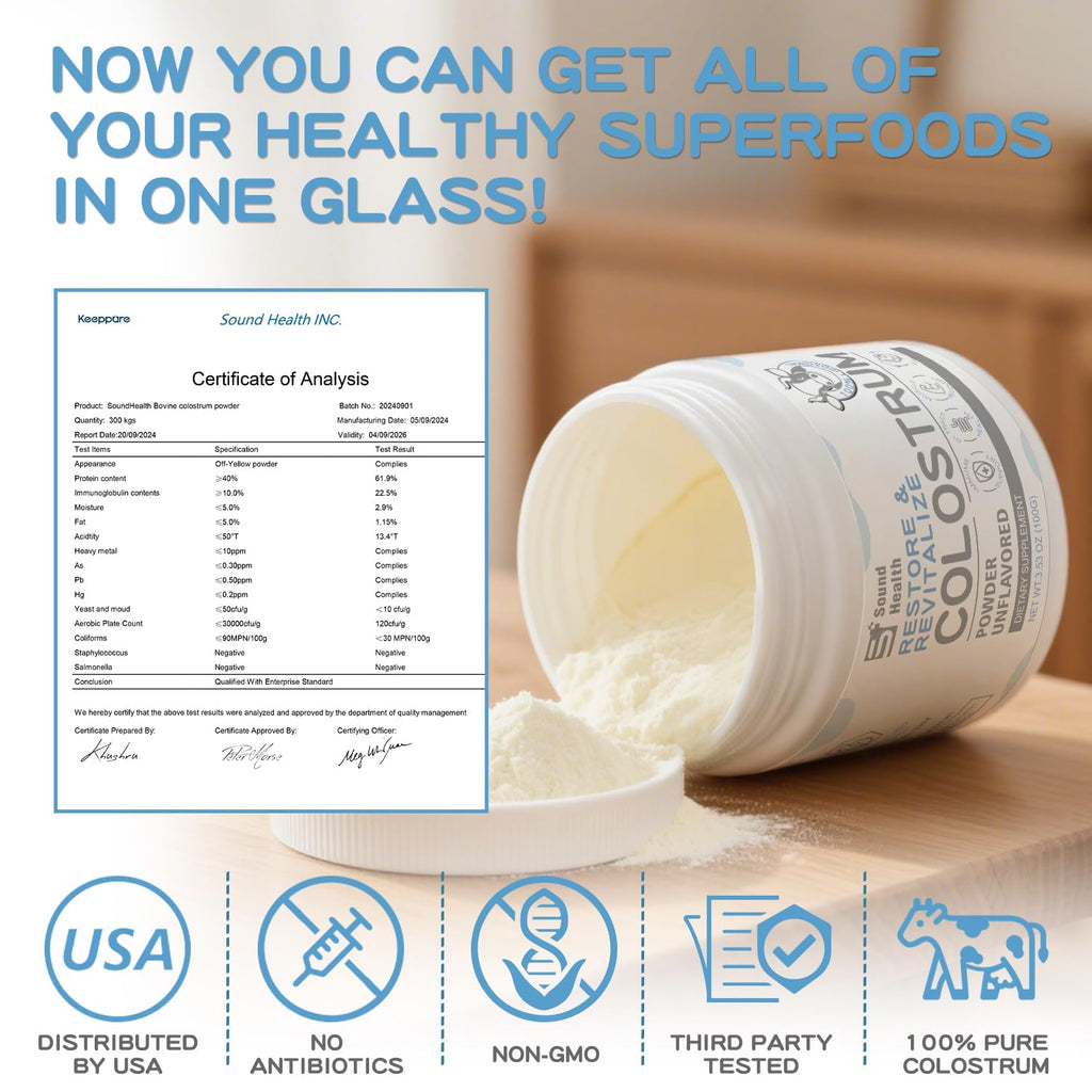 Boost immunity with colostrum powder
